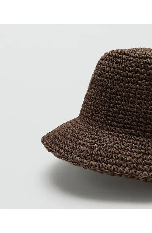 Mango Crochet Raffia Bucket Hat