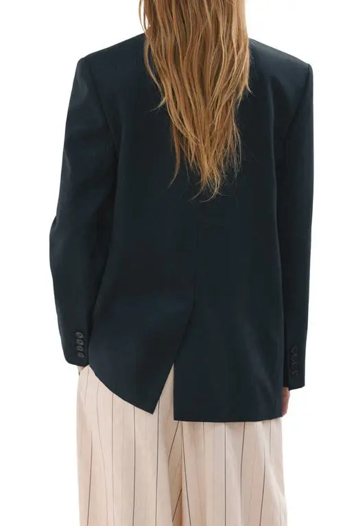 Mango Notched Lapel Blazer