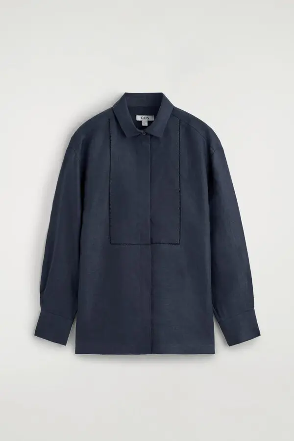 Cos Embroidered Linen Shirt
