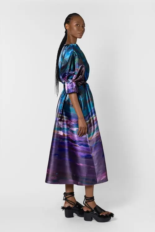 ROKSANDA Zinnia Printed Puff Sleeve Dress