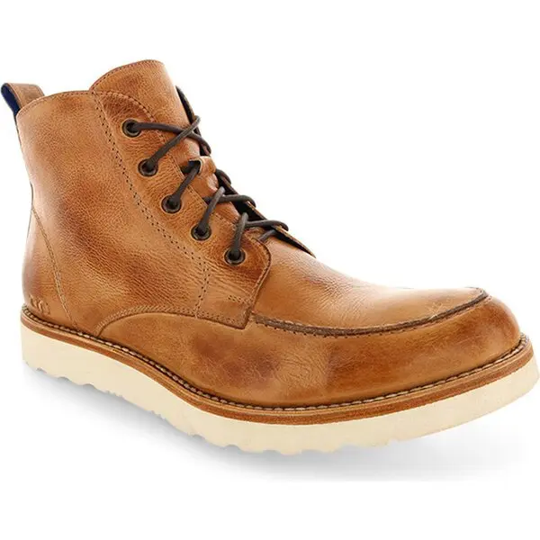 Bed Stu Lincoln Moc Toe Boots - Tan Rustic