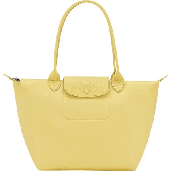 Longchamp Le Pliage One Nylon Shoulder Tote - Lime