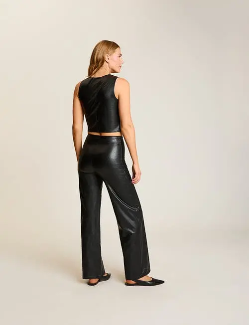 Commando Faux Leather Shell Top