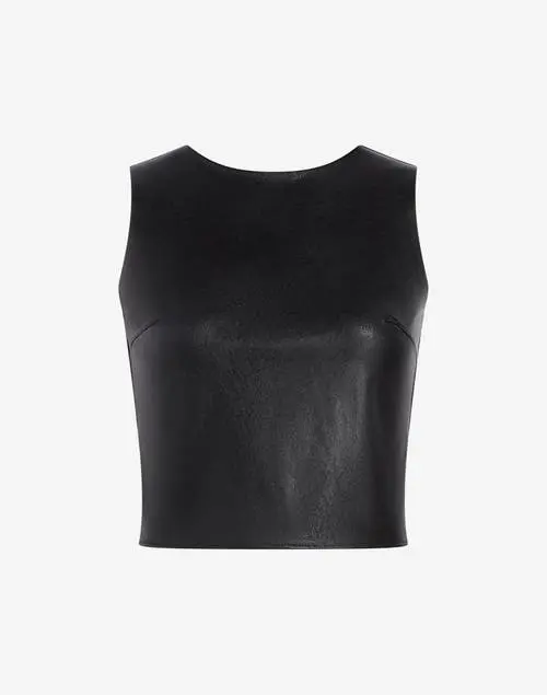 Commando Faux Leather Shell Top