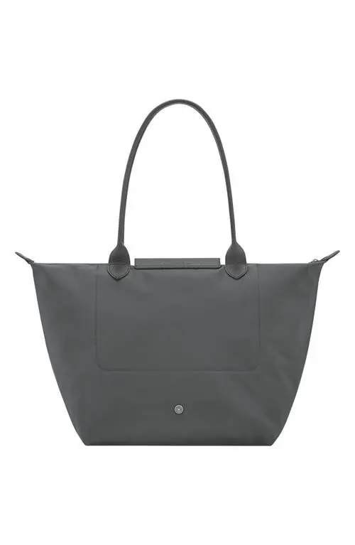 Longchamp Le Pliage Nylon Shoulder Tote - Anthracite