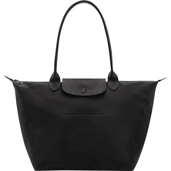 Longchamp Le Pliage Nylon Shoulder Tote - Black