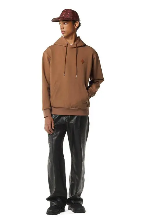 Mcm Essential Logo Patch Ponte Hoodie