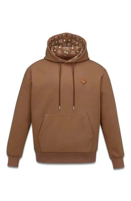 Mcm Essential Logo Patch Ponte Hoodie