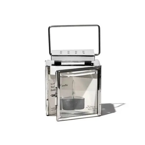 PUEBCO Candle Lanternstainless - Silver