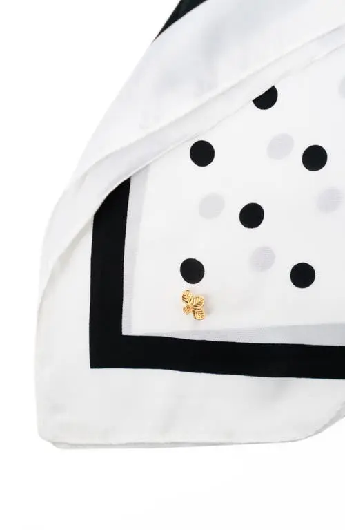 L. Erickson Polka Dot Hair Scarf
