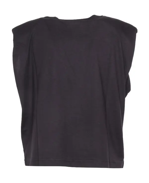 Versace Sleeveless Logo And Floral Printed Tank Top