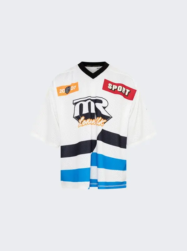 Martine Rose Oversized Hockey Jersey - White