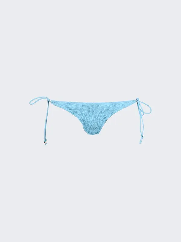 Bond Eye Beaded Tie Side Bikini Bottom - Blue