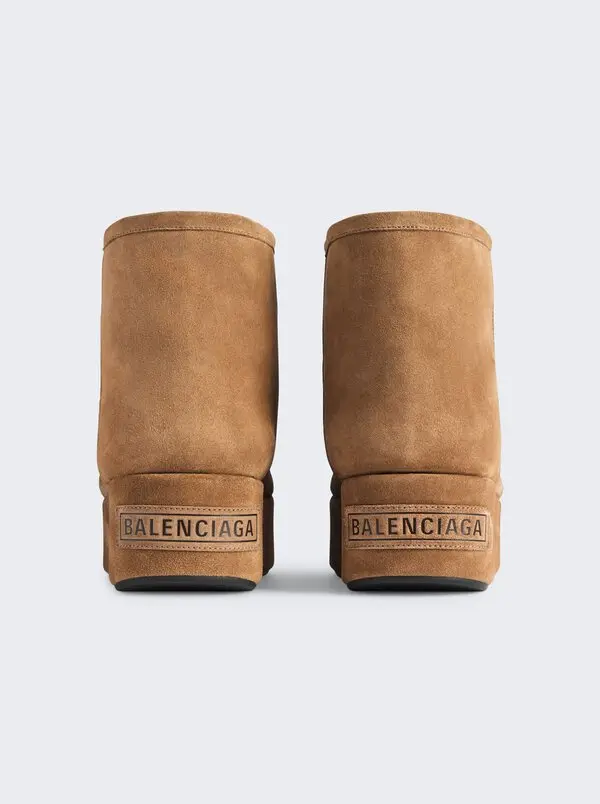 Balenciaga Alaska Platform Bootie - Brown