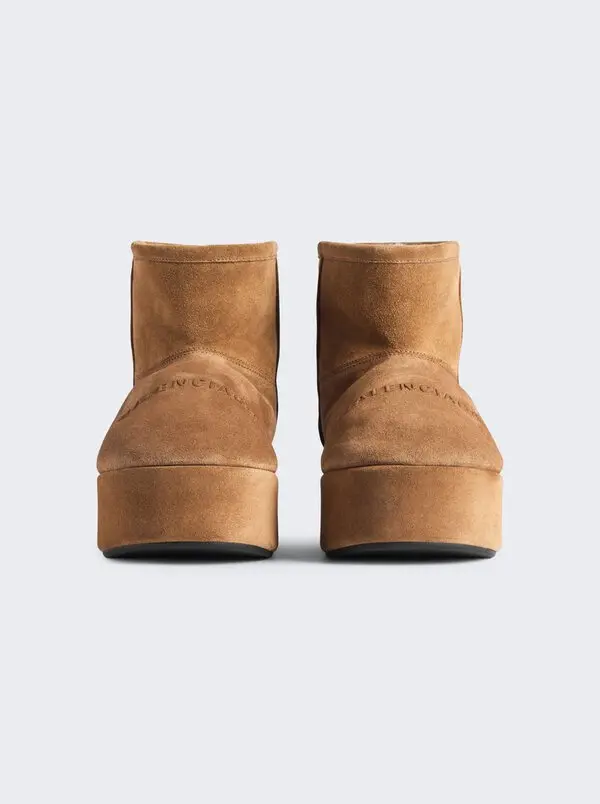 Balenciaga Alaska Platform Bootie - Brown