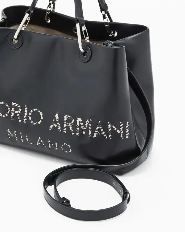 Emporio Armani Logo-appliqué Tote Bag