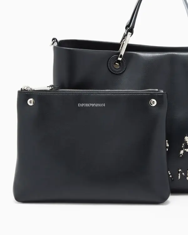 Emporio Armani Logo-appliqué Tote Bag