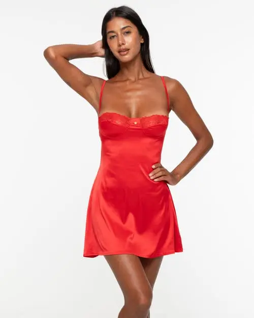 ONE EMPIRE Zaya Satin Babydoll