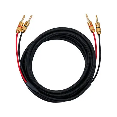 FLUANCE Hi-fi 12 Gauge Speaker Wire With Dual Banana Plugs 12 Feet Ofc Cable - Gold