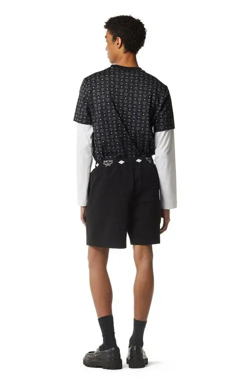 Mcm Essential Logo Ponte Shorts