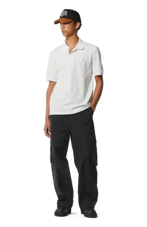 Mcm Diamond Patch Piqué Polo - White
