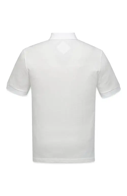 Mcm Diamond Patch Piqué Polo - White
