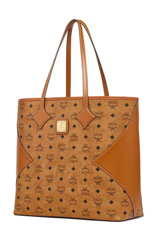 Mcm Large Visetos Shopper Bag
