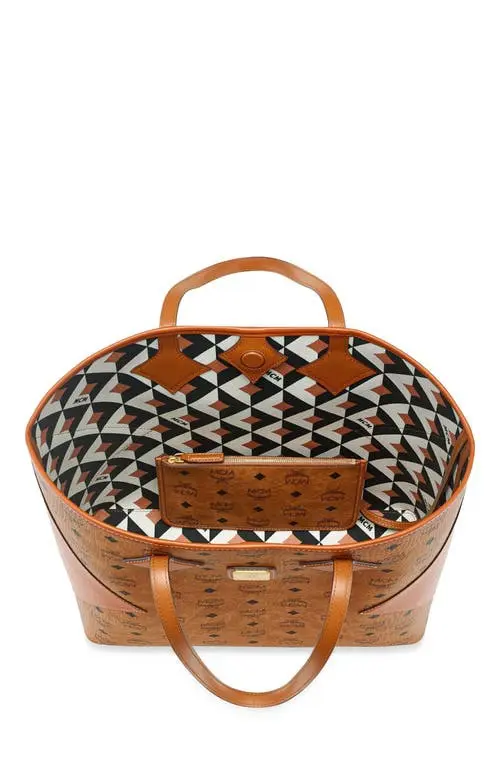 Mcm Large Visetos Shopper Bag