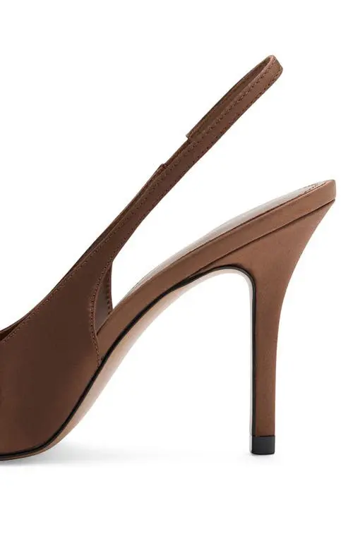 Mango Laurel Slingback Pump With Bow Detailing