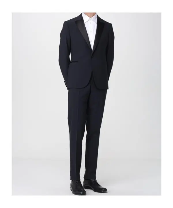 Emporio Armani Single-breasted Tailored Suit - Black