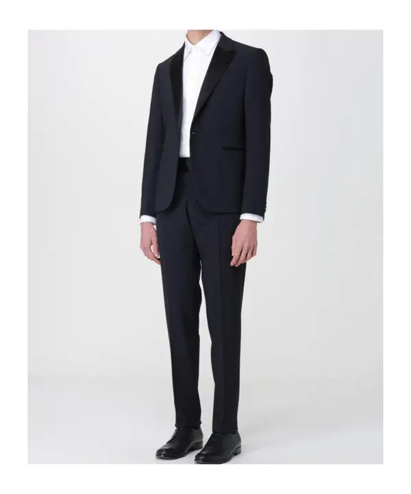 Emporio Armani Single-breasted Tailored Suit - Black