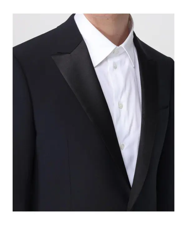 Emporio Armani Single-breasted Tailored Suit - Black