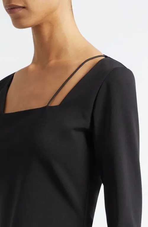 ISRAELLA KOBLA Asymmetric Strap Square Neck Top