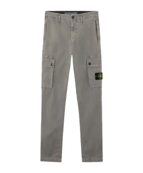 Stone Island Slim-fit Cargo Pants With Logo Patch