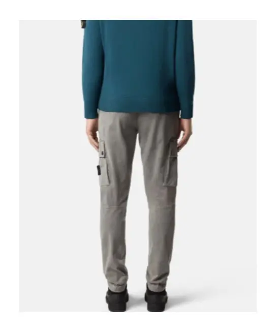 Stone Island Slim-fit Cargo Pants With Logo Patch