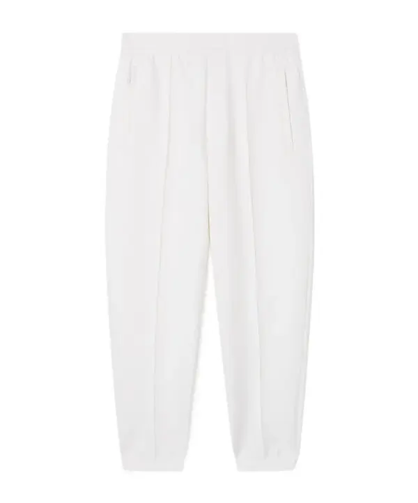 Emporio Armani Elastic Loose Long Sweatpants - White