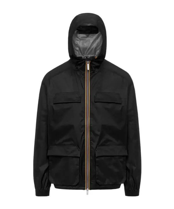 K-WAY Clad Extra Light Hooded Performance Jacket - Black Solid