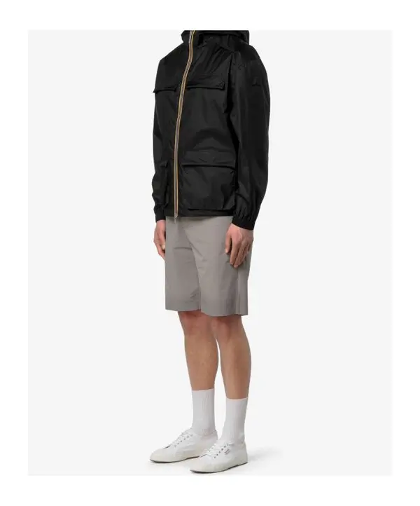 K-WAY Clad Extra Light Hooded Performance Jacket - Black Solid