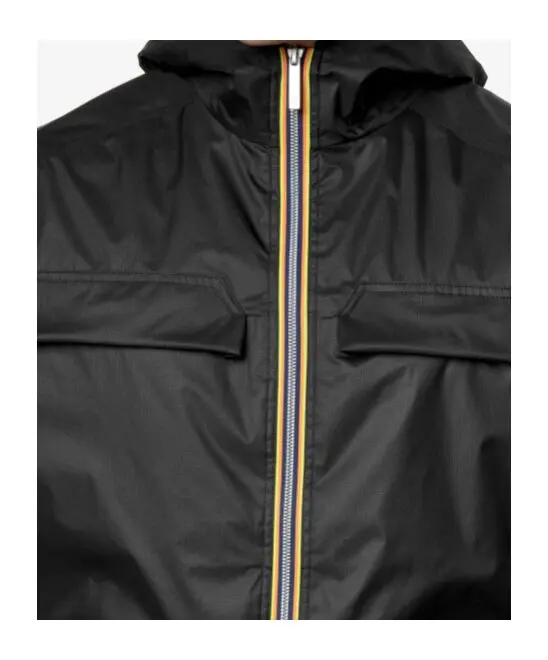 K-WAY Clad Extra Light Hooded Performance Jacket - Black Solid