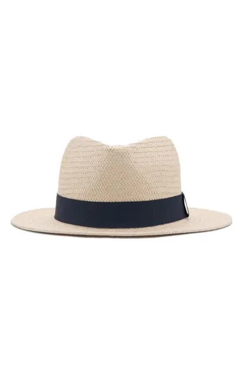 Mango Straw Fedora - Ecru