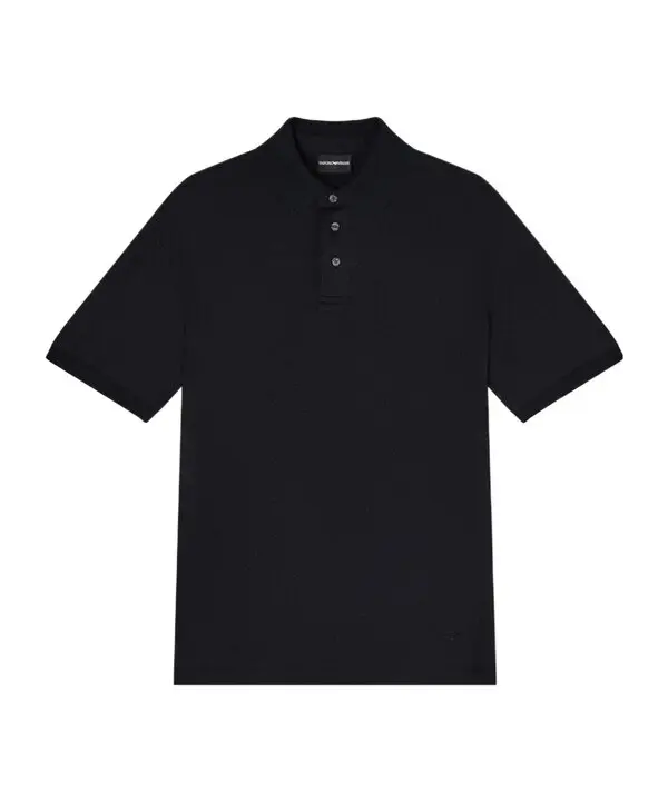 Emporio Armani Textured Polo Shirt