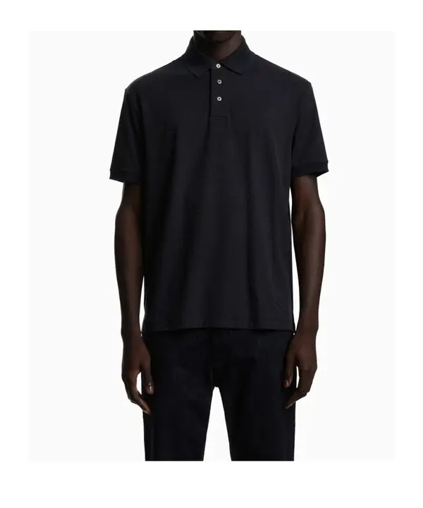 Emporio Armani Textured Polo Shirt