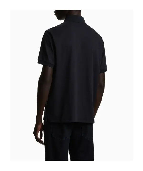 Emporio Armani Textured Polo Shirt
