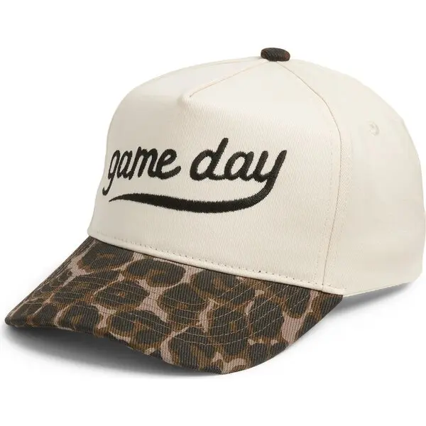 FRIDAY FEELIN’ Embroidered Trucker Hat - Leopard