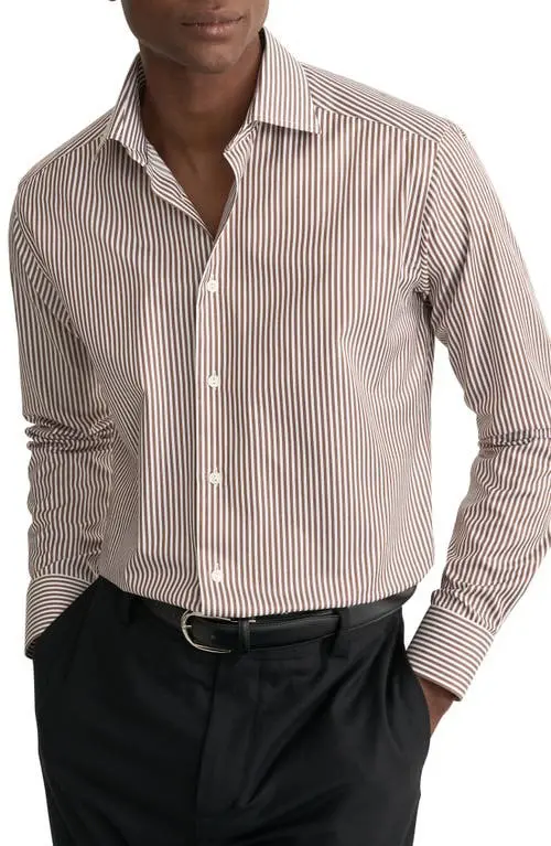 Eton Slim Fit Bengal Stripe Dress Shirt
