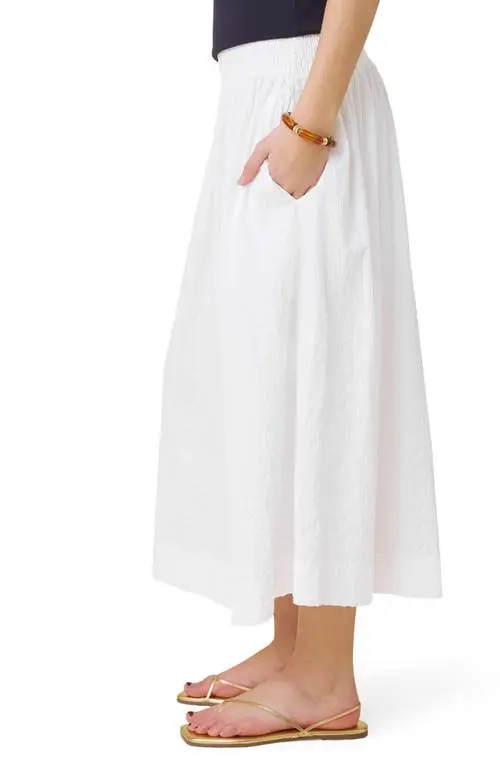 Splendid A-line Midi Skirt With Smocked Waist