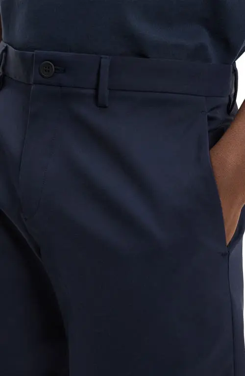 Theory Slim-straight Stretch Shorts - Navy