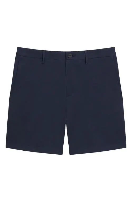 Theory Slim-straight Stretch Shorts - Navy