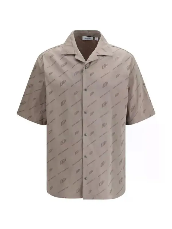 Off-White Monogram-print Short-sleeved Shirt