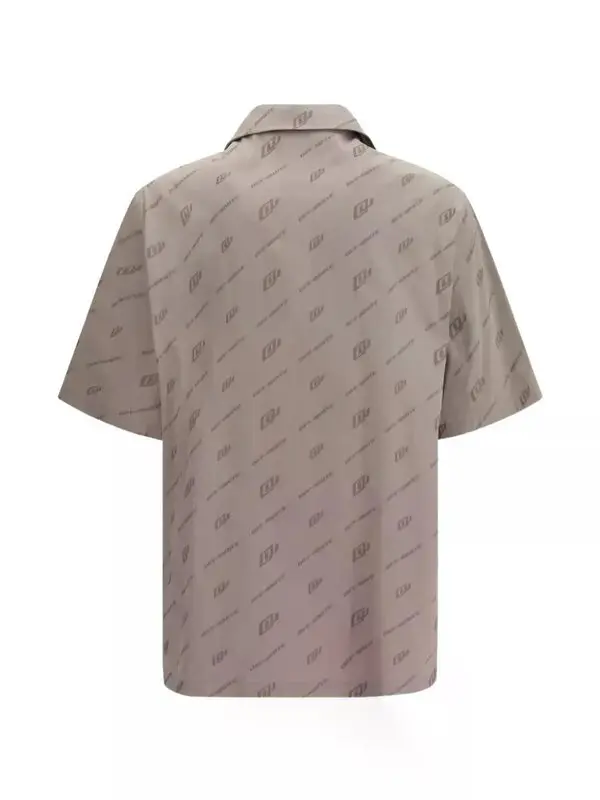 Off-White Monogram-print Short-sleeved Shirt